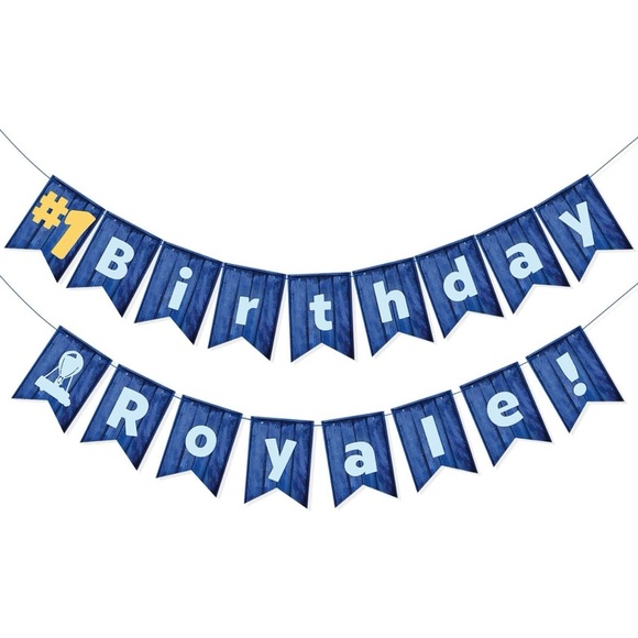 Party Supplies | Blue Birthday Royale Banner | Poshmark